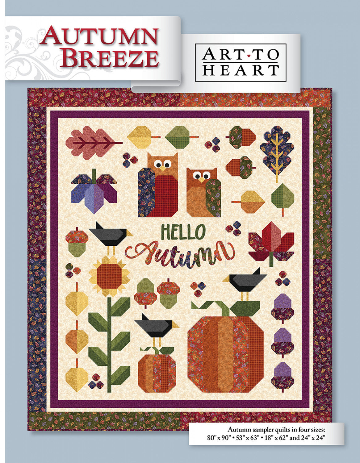 Autumn Breeze Quilt Book by Nancy Halvorsen of Art to Heart